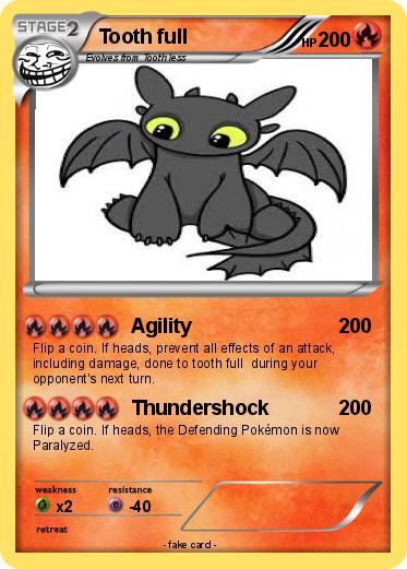 Pokémon Tooth full - Agility - My Pokemon Card