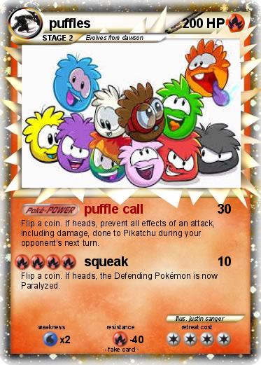 Pokémon puffles 56 56 - puffle call - My Pokemon Card