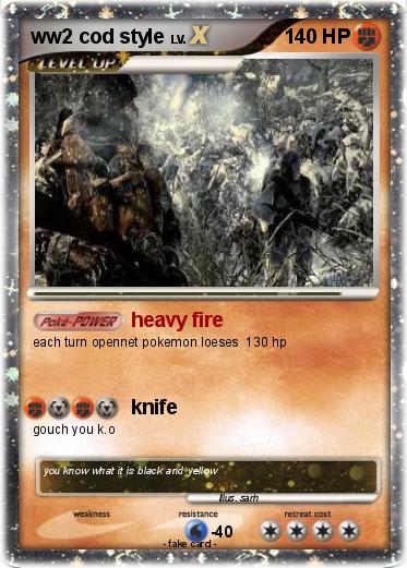 Pokémon ww2 cod style - heavy fire - My Pokemon Card