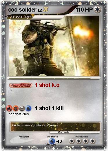 Pokémon cod soilder - 1 shot k.o - My Pokemon Card