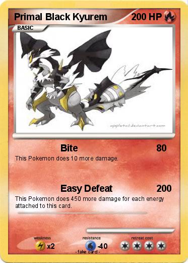 Pokémon Primal Black Kyurem 2 2 - Bite - My Pokemon Card