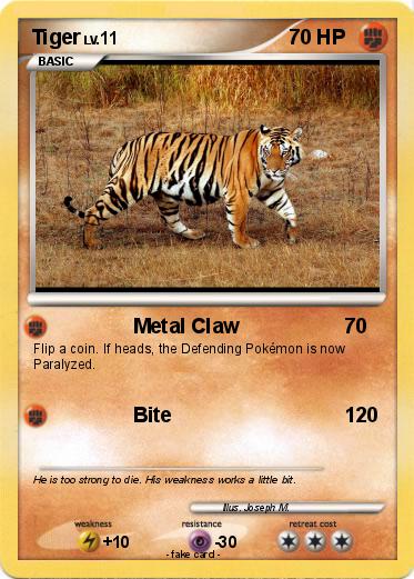 Pokémon Tiger 924 924 - Metal Claw - My Pokemon Card