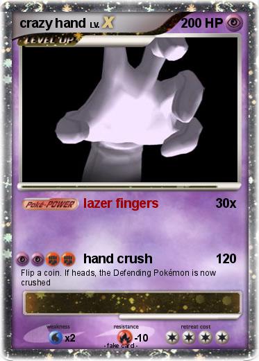 Pokémon crazy hand 73 73 - lazer fingers - My Pokemon Card