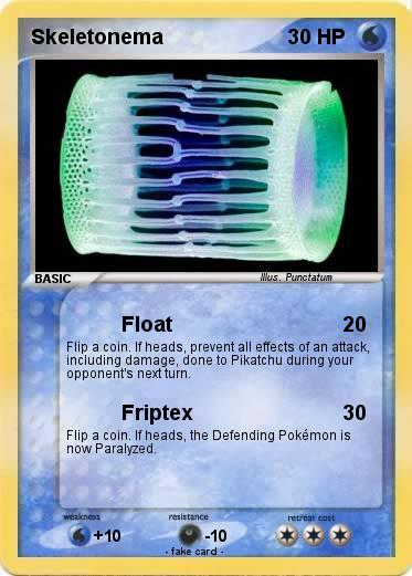 Pokémon Skeletonema - Float - My Pokemon Card
