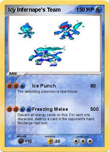 Pokémon Icy Infernape s Team - Ice Punch - My Pokemon Card