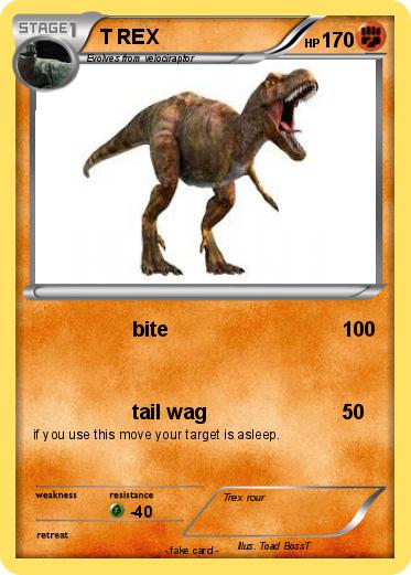 Pokémon T REX 854 854 - bite - My Pokemon Card