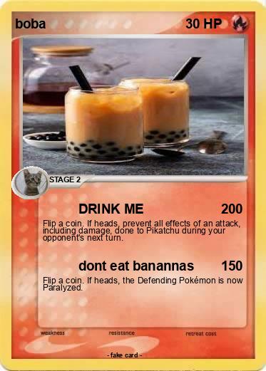 Pokémon boba 483 483 - DRINK ME - My Pokemon Card