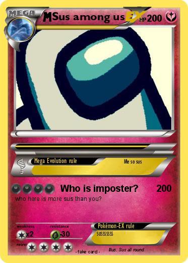 Pokémon Sus among us - Who is imposter? - My Pokemon Card