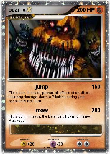 Pokémon bear 492 492 - jump - My Pokemon Card