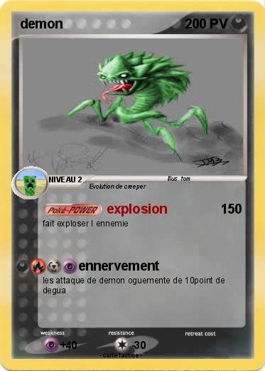 Pokémon demon 1612 1612 - explosion - Ma carte Pokémon