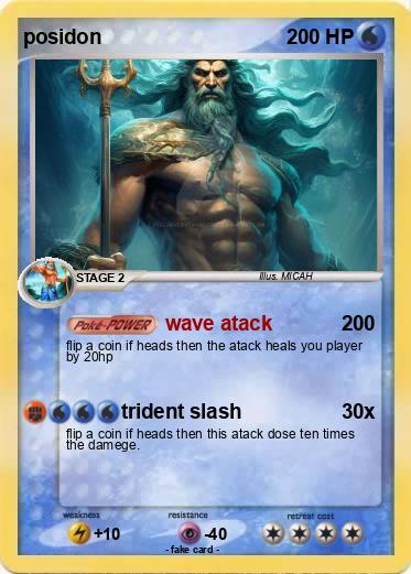Pokémon posidon 29 29 - wave atack - My Pokemon Card