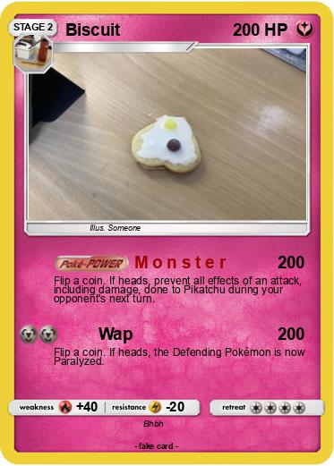 Pokémon Biscuit 75 75 - M o n s t e r - My Pokemon Card