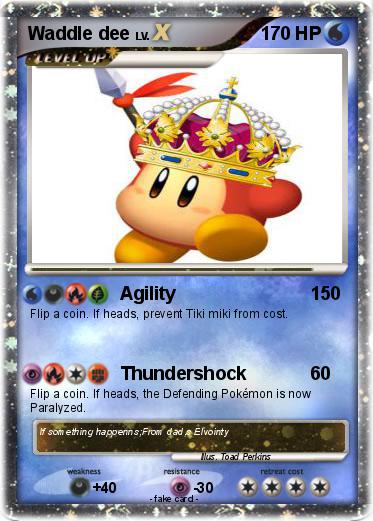 Pokémon Waddle dee 154 154 - Agility - My Pokemon Card