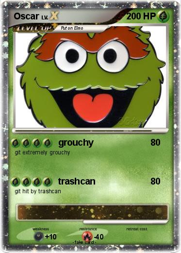 Pokémon Oscar 58 58 - grouchy - My Pokemon Card