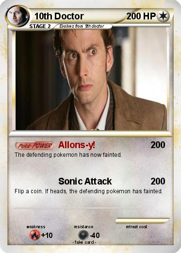 Pokémon 10th Doctor 25 25 - Allons-y! - My Pokemon Card