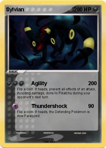 Pokémon Sylvian 3 3 - Agility - My Pokemon Card
