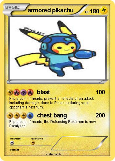 Pokémon armored pikachu - blast - My Pokemon Card