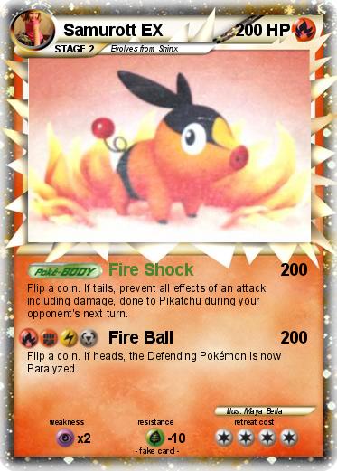 Pokémon Samurott EX 17 17 - Fire Shock - My Pokemon Card