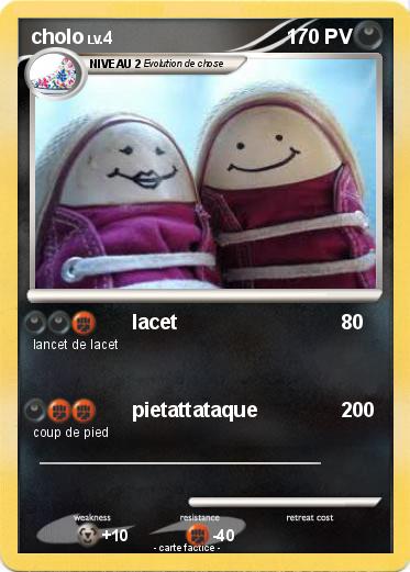 Pokémon cholo 19 19 - lacet - Ma carte Pokémon
