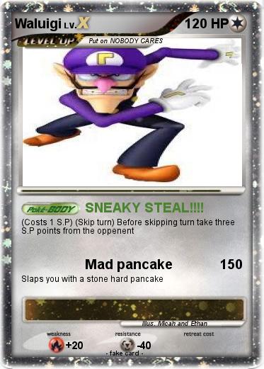 Pokémon Waluigi 433 433 - SNEAKY STEAL!!!! - My Pokemon Card