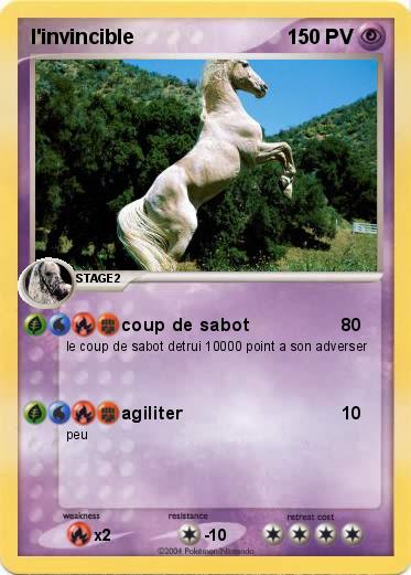 Pokémon l invincible 4 4 - coup de sabot - Ma carte Pokémon