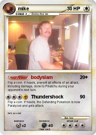Pokémon mike 676 676 - bodyslam - My Pokemon Card