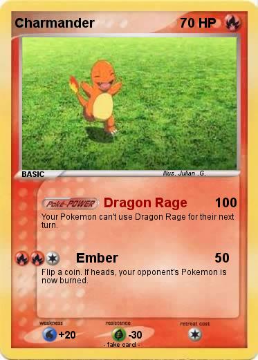 Pokémon Charmander 2213 2213 - Dragon Rage - My Pokemon Card