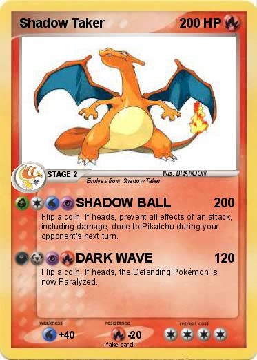 Pokémon Shadow Taker - SHADOW BALL - My Pokemon Card