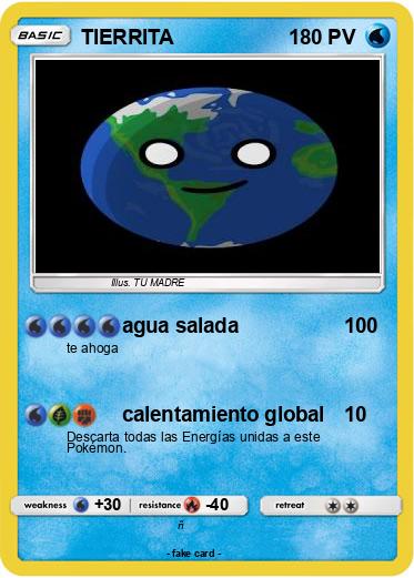 Pokémon TIERRITA - agua salada - Mi carta pokémon