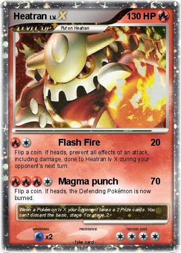 Pokémon Heatran 712 712 - Flash Fire - My Pokemon Card
