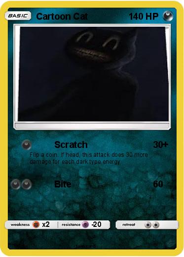 Pokémon Cartoon Cat 35 35 - Scratch - My Pokemon Card