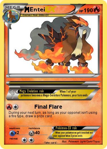 Pokémon Entei 2218 2218 - Final Flare - My Pokemon Card