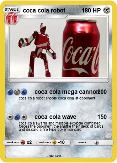 Pokémon coca cola robot 4 4 - coca cola mega cannon - My Pokemon Card