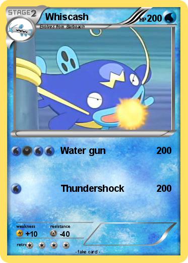 Pokémon Whiscash 13 13 - Water gun - My Pokemon Card