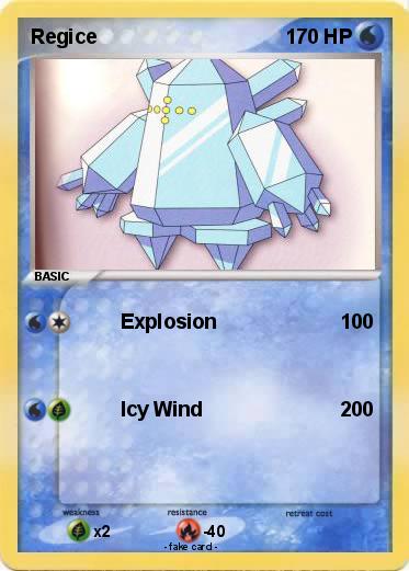 Pokémon Regice 449 449 - Explosion - My Pokemon Card