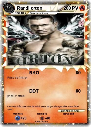 Pokémon Randi orton 10 10 - RKO - Ma carte Pokémon
