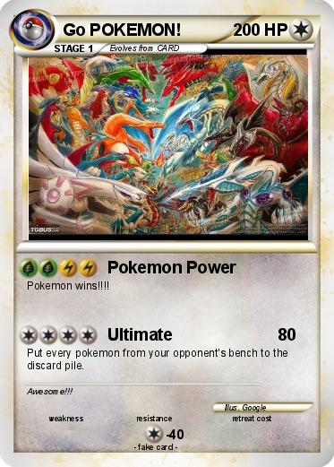 Pokémon Go POKEMON 1 1 - Pokemon Power - My Pokemon Card