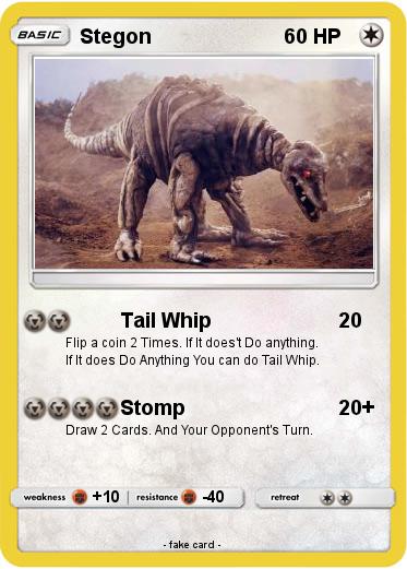 Pokémon Stegon 1 1 - Tail Whip - My Pokemon Card