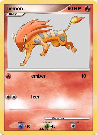 Pokémon liemon - ember - My Pokemon Card
