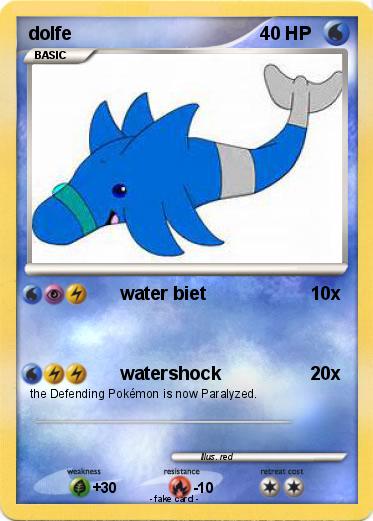 Pokémon dolfe - water biet - My Pokemon Card