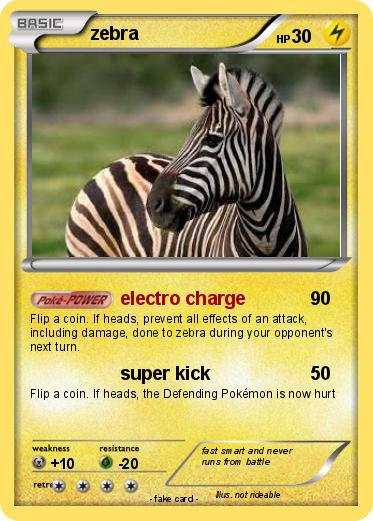 Pokémon zebra 79 79 - electro charge - My Pokemon Card