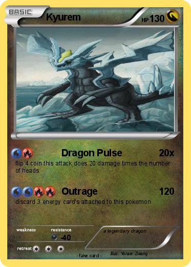 Pokémon Kyurem 5072 5072 - Dragon Pulse - My Pokemon Card