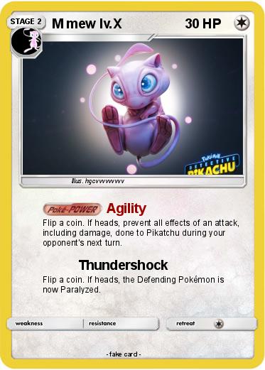 Pokémon M mew lv X - Agility - My Pokemon Card