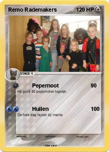 Pokémon Remo Rademakers - Pepernoot - My Pokemon Card