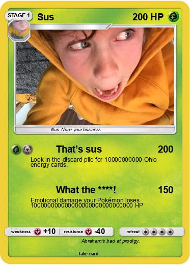 Pokémon Sus 772 772 - That’s sus - My Pokemon Card