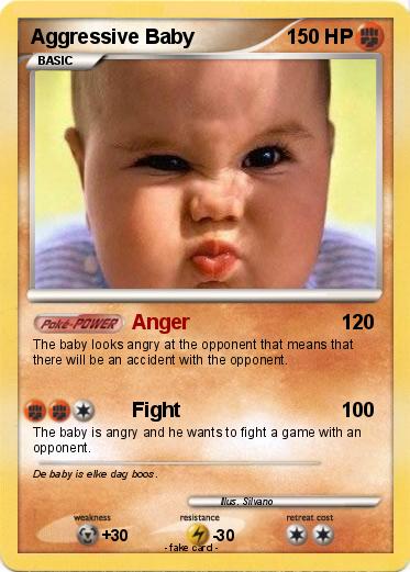 Pokémon Aggressive Baby - Anger - My Pokemon Card