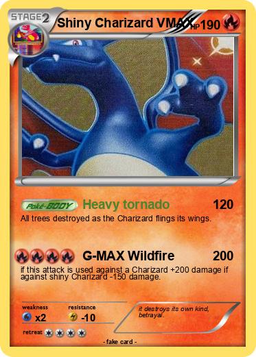 Pokémon Shiny Charizard VMAX - Heavy tornado - My Pokemon Card