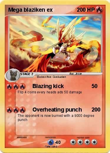 Pokémon Mega blaziken ex 13 13 - Blazing kick - My Pokemon Card