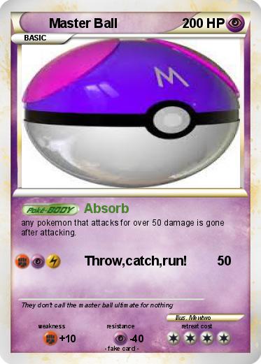 Pokémon Master Ball 147 147 - Absorb - My Pokemon Card