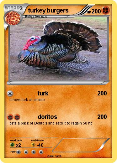 Pokémon turkey burgers - turk - My Pokemon Card
